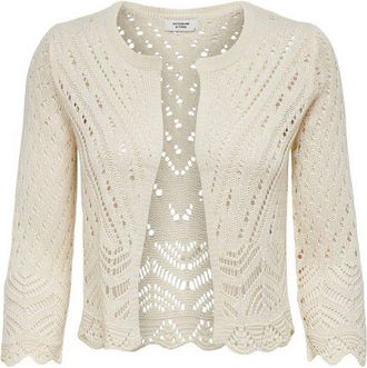 Jacqueline de Yong Strickjacke Sun (1-tlg) Lochmuster