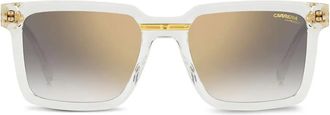 Carrera lunettes de soleil &agrave; logo grav&eacute; - Blanc