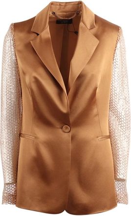 Clips Femme, Vestes, Brun, Taille: 40 FR E704.D42000031 Nocciola 612