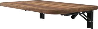 Generic An Der Wand Montierter Klapptisch, Arbeitstisch Mit Regalhalterungen, Massivholz-Desktop for Computerarbeit, Belastbar Bis Zu 50 Kg, for Waschk&uuml;che, B