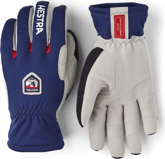 Hestra Unisex Windstopper Ergo Grip Touring 5 Finger Handschuhe Grau/Blau 10