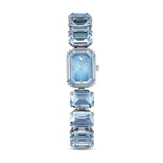 Swarovski Octagon Cut Armbanduhr - - Accessories - Damen - Blau - ONE SIZE