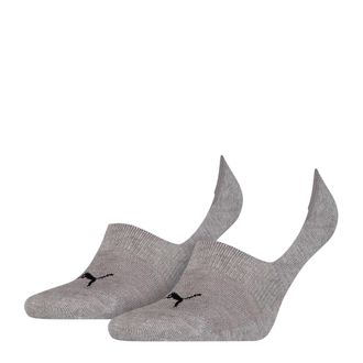Puma Puma Damen Socken Footie 2er Pack, Light Grey Melange, 43 - 46, 141011001