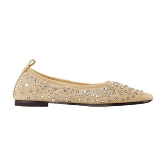 Tory Burch Neutral Sheer Crystal Ballerinas Nylon Beige - - Shoes - Damen - Beige - 35 EU