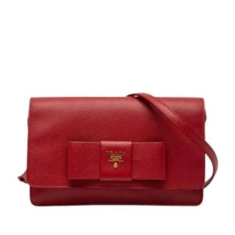 Prada Portefeuille bandouli&egrave;re Pre-owned - Femme - Pre-owned - Rouge - Taille: ONE Size