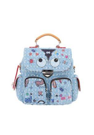 Mymo Klappentasche Klappentasche Frauen blauer Denim