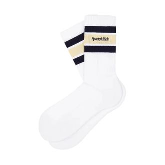 Sporty & Rich Femme, Sous-v&ecirc;tements, Blanc, Taille: ONE Size Srhwc Socks