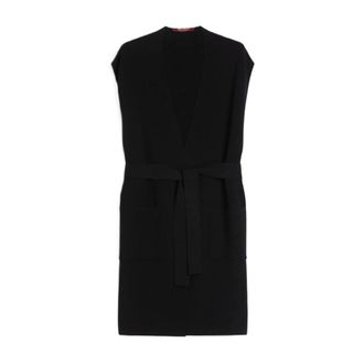 Max Mara Abete Long Vest - - Jackets - Damen - Schwarzk - M
