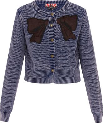 Mymo Strickjacke Frauen Marine