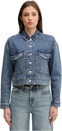 DKNY Dkny, Femme, Vestes, Bleu, Taille: 42 FR Veste en jean