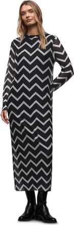 Street One Mesh-Pliss&eacute;e Kleid Black 40