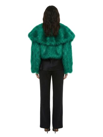 Dolce & Gabbana Womens Green Micromodal Coat Clothing