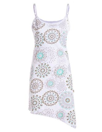 vishes Minikleid Kurze Damen Sommer-Kleider Spagettitr&auml;ger-Kleid Zipfel-Kleid Goa, Boho, Hippie Style