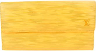 Louis Vuitton Portemonnaie - Louis Vuitton Yellow Epi Leather Sarah Wallet - Gr. unisize - in Gelb - für Damen