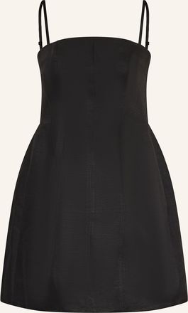 Maje Kleid Mit Leinen schwarz