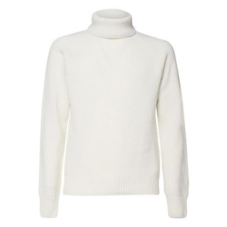 K-Way Chunky Woll-Rollkragenpullover - - Knitwear - Herren - Wei&szlig; - M