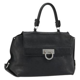 Ferragamo Sac &agrave; main Pre-owned - Femme - Pre-owned - Noir - Taille: ONE Size