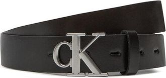 Calvin Klein Damengürtel Monogram Plaque Buckle 30Mm LV04K7018G Schwarz