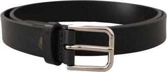 Dolce & Gabbana Homme, Accessoires, Noir, Taille: ONE Size Ceinture en Cuir Style Classique