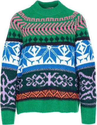 Essentiel Rundhalspullover - Grün