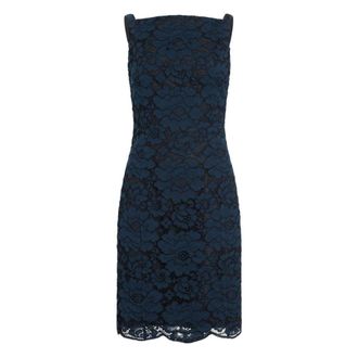 Patou Mini-Kleid mit Blumenmuster-Spitze - - Dresses - Damen - Blau - XS
