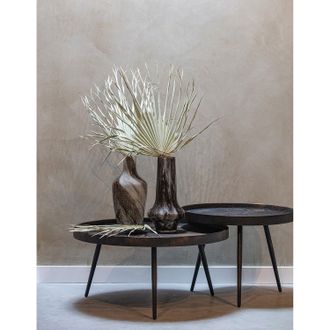 Woood home24 Couchtisch Kalum II Ø 76cm Schwarz