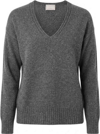 Drumohr Pull &Agrave; Col V - Gris