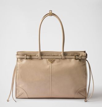 Prada Bonnie Extragroße Handtasche aus Leder