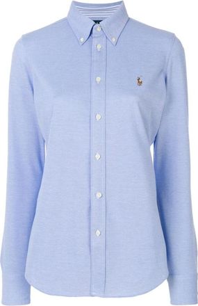 Polo Ralph Lauren Chemise Oxford Slim - Femme - Blouses et Chemises - Bleu - Taille: 38 FR
