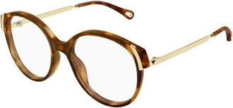 Chlo&eacute; Femme, Accessoires, Brun, Taille: 54 MM Lunettes de vue rondes