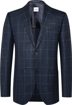 Roy Robson Sakko aus einem Schurwolle-Mix mit Fensterkaromuster, Regular Fit in