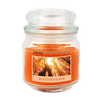 Pajoma Duftkerze Bl&auml;tterzauber Sweet Christmas Edition im Bonbonglas, 248 g, Premium Kerze zum verschlie&szlig;en, f&uuml;r Circa 55 Stunden, Kerze perfekt f&uuml;r Weihnach