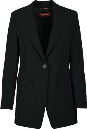 Max Mara Femme, Vestes, Noir, Taille: 42 FR Sagra Blazer