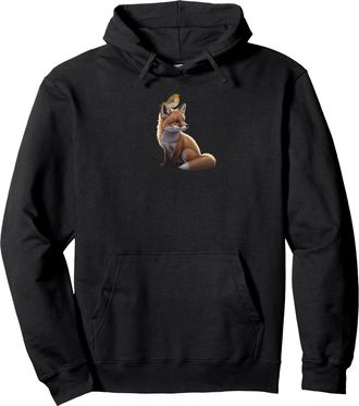 jz.birds Fuchs mit Rotkehlchen Vogel Tierfreund Biologe Tier Pullover Hoodie