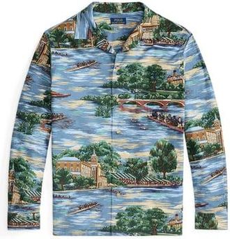 Polo Ralph Lauren Chemise col classique &agrave; imprim&eacute; en coton