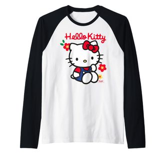 Hello Kitty Fr&uuml;hlingsblumen Sweet Cute Friends Classic XOXO Raglan