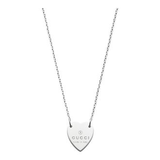 Gucci Trademark Herz-Halskette - - Accessories - Damen - Grau - ONE SIZE