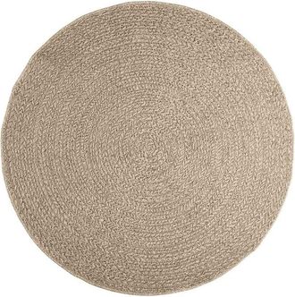 vidaXL vidaXL Teppich ZIZUR Beige &Oslash; 160 cm Jute-Optik Indoor und Outdoor