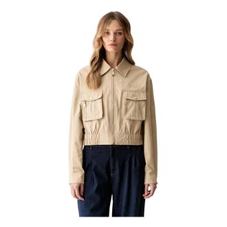 Guess Juliane Harrington Jacke - - Jackets - Damen - Beige - XL