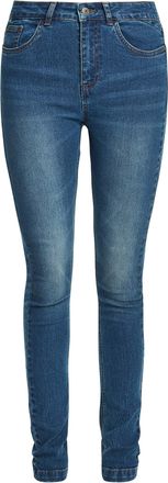 Oxmo OXLenna Damen Jeans Denim Hose Slim-Fit Regular Waist, Gr&ouml;&szlig;e:W26/30, Farbe:Antique Blue (80946)