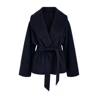 Max Mara G&uuml;rtelm&auml;ntel - - Coats - Damen - Blau - S