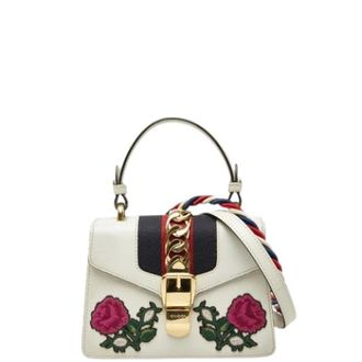 Gucci Sac bandouli&egrave;re vintage Pre-owned - Femme - Pre-owned - Blanc - Taille: ONE Size