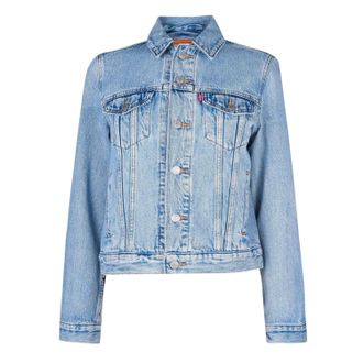 Levi's Ex Truckerjacke f&uuml;r Damen, Boyfriend - locker geschnitten (Hellblau)