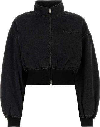 Alexander Wang Femme, Vestes, Noir, Taille: 42 FR Denim Vestes