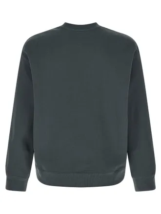 Maison Kitsun&eacute; Logo-Embroidered Sweatshirt - Gray