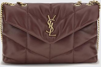 Saint Laurent Puffer Mini-Tasche aus Matelass&eacute;-Lammleder mit YSL-Monogramm