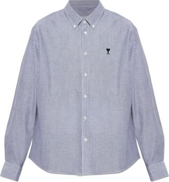 Ami Chemise ray&eacute;e - Femme - Blouses et Chemises - Bleu - Taille: 36 FR