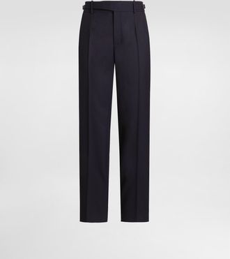 Dolce & Gabbana Virgin Wool Trousers - Mann Hosen Und Shorts Blau 46