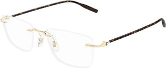 Montblanc Montblanc, Homme, Accessoires, Jaune, Taille: 53 MM Optical Frame