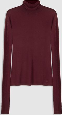 Jeanne Vouland Pull Meshi Cachemire Burgundy Rouge
